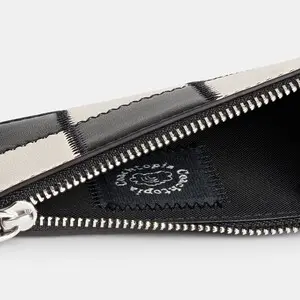COACHTOPIA Alter/ego Zip Card Case With Key Ring - Black/chalk