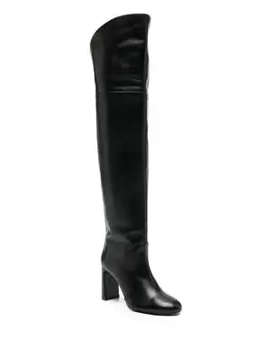 STUART WEITZMAN Slouchy Leather Over-the-knee Boots