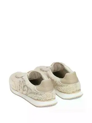 Dolce & Gabbana Shearling Sneakers - Neutrals