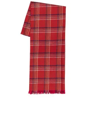 BODE Gable Plaid Scarf - Red