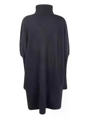 Y’s High-neck Ribbed Dress With Dropped Shoulders
