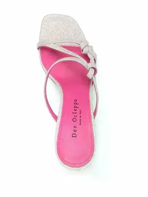 Dee Ocleppo Glittered Leather Sandals