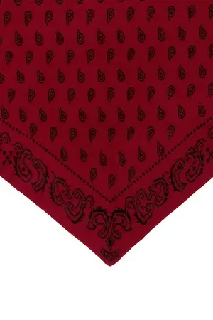 Guest In Residence The Wild Rag In Red - Carmine & Black