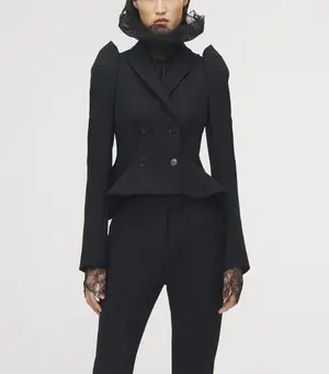 Alexander McQueen Stretch-wool Structured Blazer