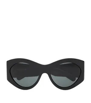 Saint Laurent Acetate Butterfly Sunglasses - Black