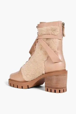 ALEXANDRE BIRMAN Clarita Shearling Combat Boots