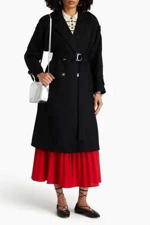 Maje Tweed Trench Coat