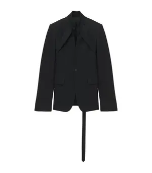 Alexander McQueen Wool Deconstructed Blazer