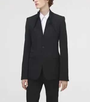 Alexander McQueen Wool Deconstructed Blazer