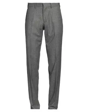 LARDINI Charcoal Wool & Cashmere Houndstooth Tapered Leg Pants