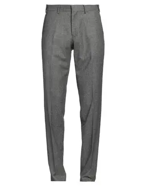 LARDINI Charcoal Wool & Cashmere Houndstooth Tapered Leg Pants