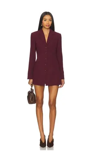 Amanda Uprichard Peralta Blazer Romper - Wine