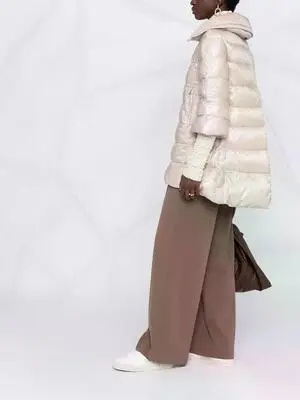 Herno Cropped-sleeve Padded Jacket - Neutrals