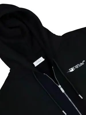 Off-White Arrow-print Zip-up Hoodie
