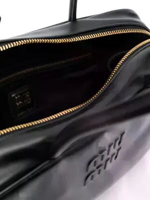 Miu Miu Logo-embossed Leather Shoulder Bag