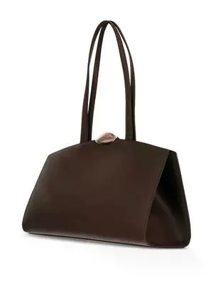 Benedetta Bruzziches Serena Clasp Shoulder Bag - Brown