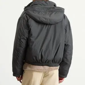 RANRA Purs Padded Nylon Hoodie Jacket - Peat