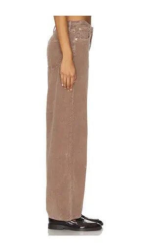 AGOLDE Keira Wide Leg Corduroy Jeans - Ceramic