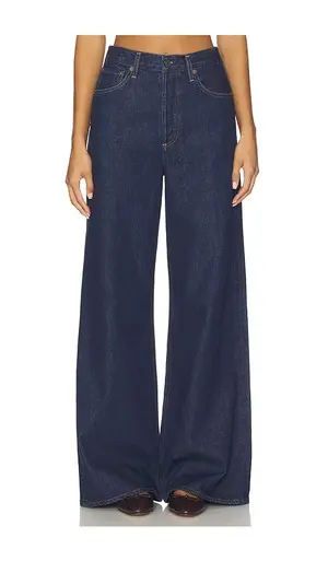 AGOLDE Dame High Rise Wide Leg Jeans - Foxley