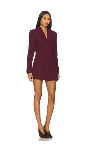 Amanda Uprichard Peralta Blazer Romper - Wine