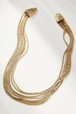 Anthropologie Layered Cascade Necklace