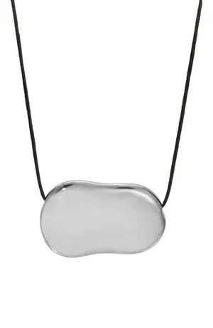 HEAVEN MAYHEM Julia Necklace Silver/black