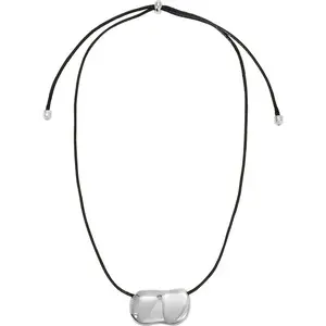 HEAVEN MAYHEM Pebble Pendant Necklace - Silver/black