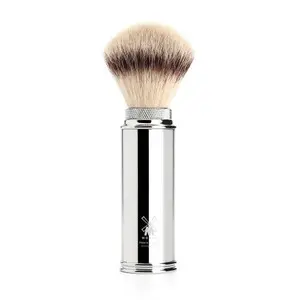 MUHLE Travel Silvertip Fiber Travel Shaving Brush - Chrome