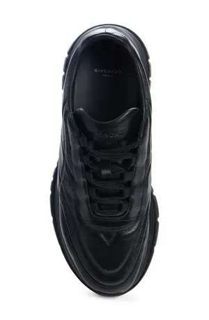 Givenchy Quilted Leather Trainer Sneakers - Black