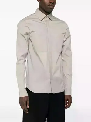 Rick Owens Long-sleeve Pocketed Shirt - Neutrals