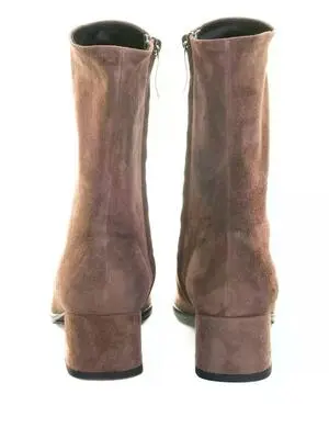 LORENZO MASIERO Suede Ankle Boots