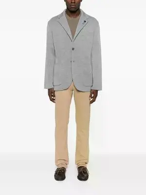 LARDINI Buttoned Patch-pockets Blazer