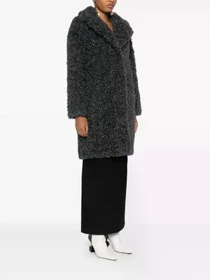 STAND STUDIO Camille Cocoon Faux Shearling Coat