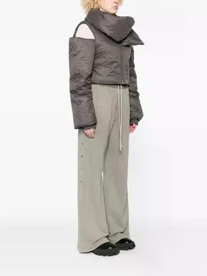 Rick Owens Zip-front Cropped Jacket - Silver