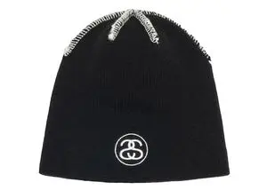 StÜssy Exposed Stitch Skullcap - Black