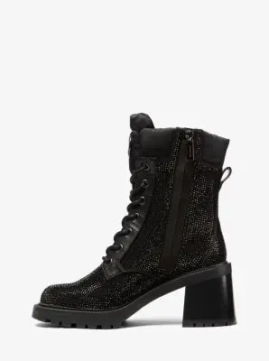 Michael Kors Cade Embellished Combat Boots