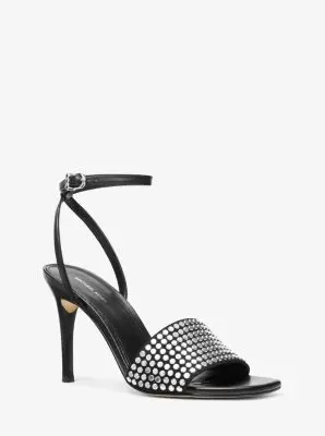 Michael Kors Elyse Studded Leather Sandal
