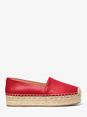 Michael Kors Lynn Leather Platform Espadrille