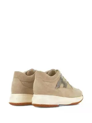 Hogan Leather Sneakers - Neutrals