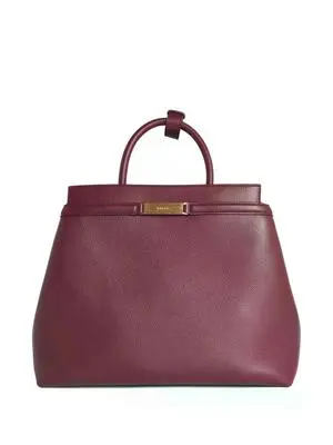 Bally Leather Tote Bag - Red