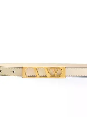 Valentino Garavani Vlogo Signature Belt In Shiny Calfskin