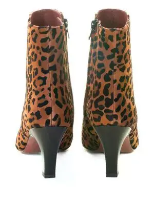 Roberto Festa 70mm Leopard-pattern Stiletto Ankle Boots