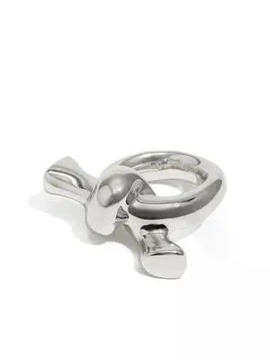 Bimba Y Lola Knot Scarf Ring - Silver