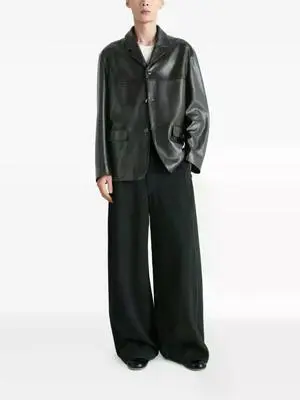 LEMAIRE Tailored Single-breasted Leather Jacket