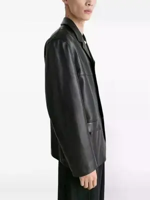 LEMAIRE Tailored Single-breasted Leather Jacket