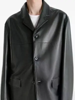 LEMAIRE Tailored Single-breasted Leather Jacket