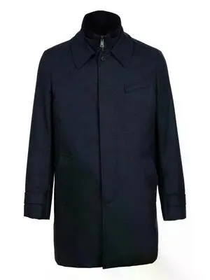 NORWEGIAN WOOL Buttoned Coat With Zip Fastening