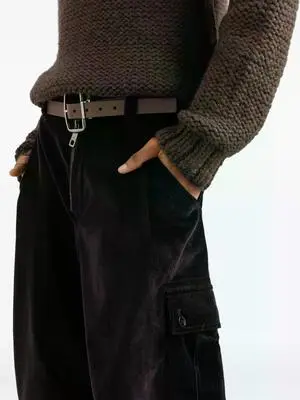 Dolce & Gabbana Zip-detailed Corduroy Trousers