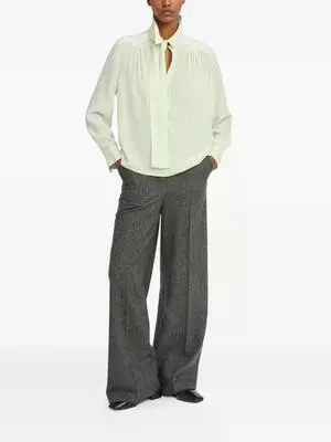 YVES SALOMON Tie-neck Blouse