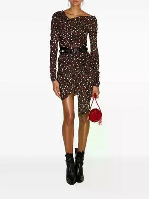 Isabel Marant Étoile Draped Polka-dot Mini Dress